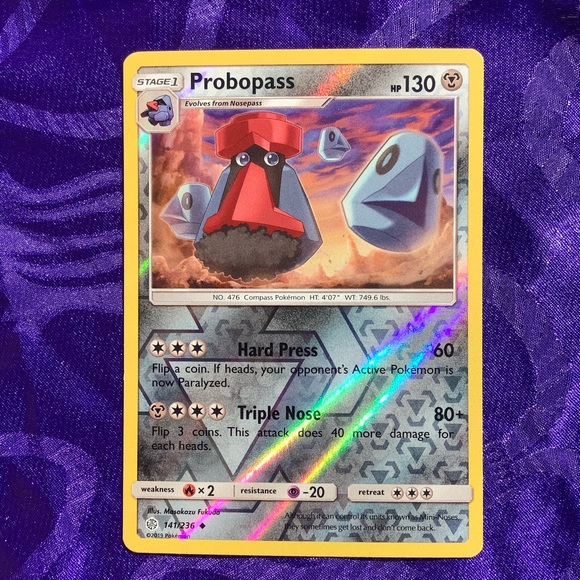 Pokemon | Toys | Pokemon Card Probopass The Evolved Form Of Nosepass ...